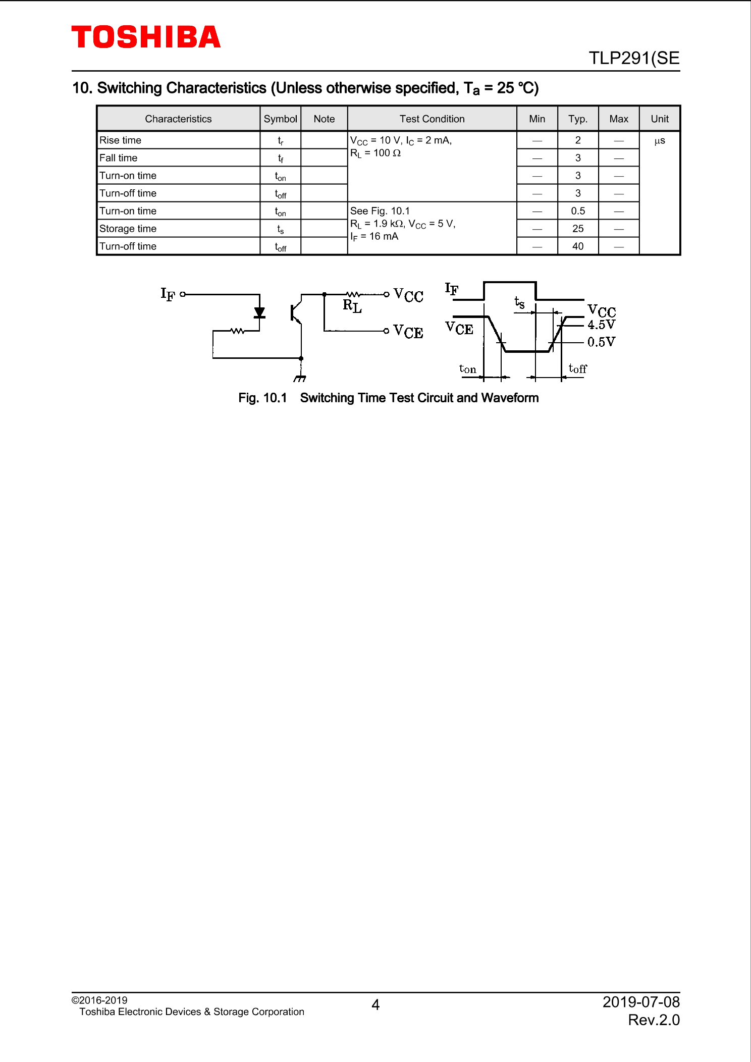 TLP291(GR,SE_（TOSHIBA(东芝)）TLP291(GR,SE中文资料_价格_PDF手册-立创电子商城