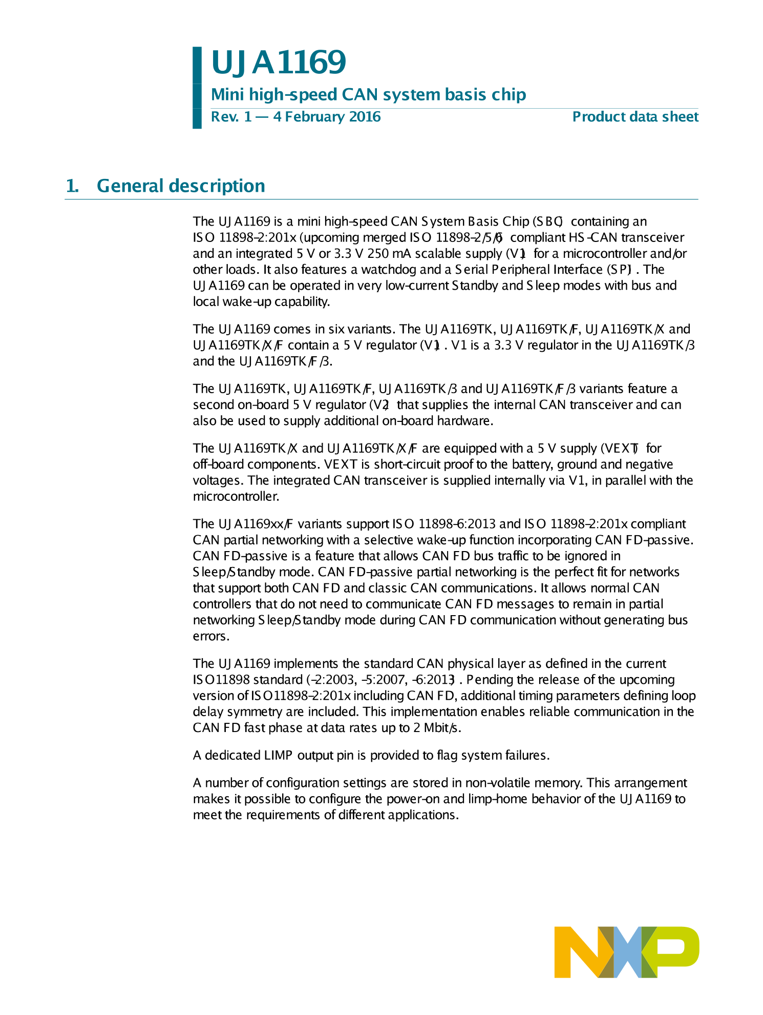 UJA1169TK/3_（NXP(恩智浦)）UJA1169TK/3中文资料_价格_PDF手册-立创电子商城