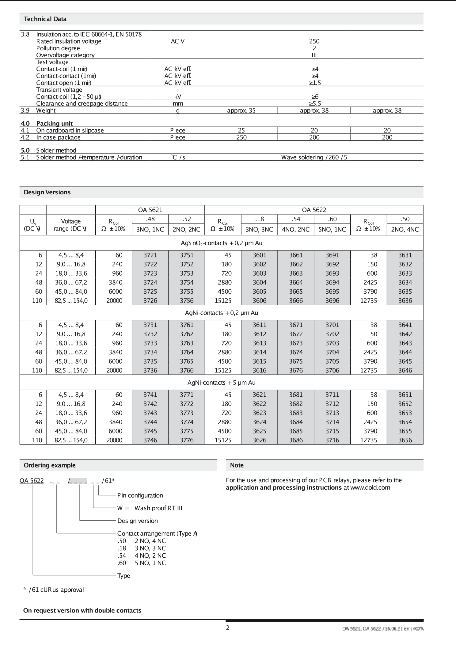 OA5622.18/3603 W1/61 DC24V_（DOLD(多德））OA5622.18/3603 W1/61 DC24V中文资料_价格 ...