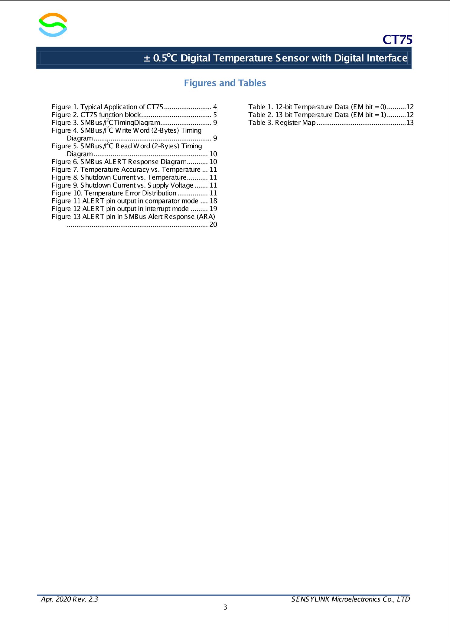 CT75MR_（SENSYLINK(申矽凌)）CT75MR中文资料_价格_PDF手册-立创电子商城