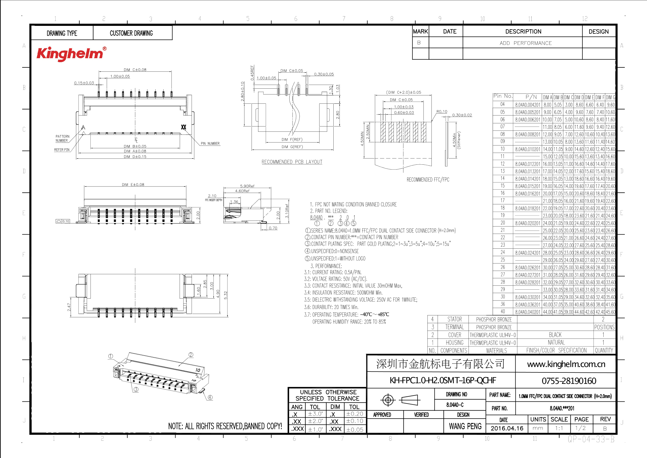 KH-FPC1.0-H2.0SMT-16P-QCHF_（kinghelm(金航标)）KH-FPC1.0-H2.0SMT-16P-QCHF中文 ...