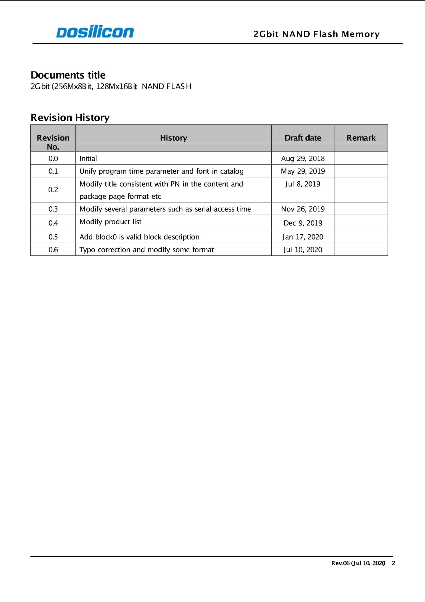 FMND2G08U3D-IA_（Dosilicon(东芯)）FMND2G08U3D-IA中文资料_价格_PDF手册-立创电子商城
