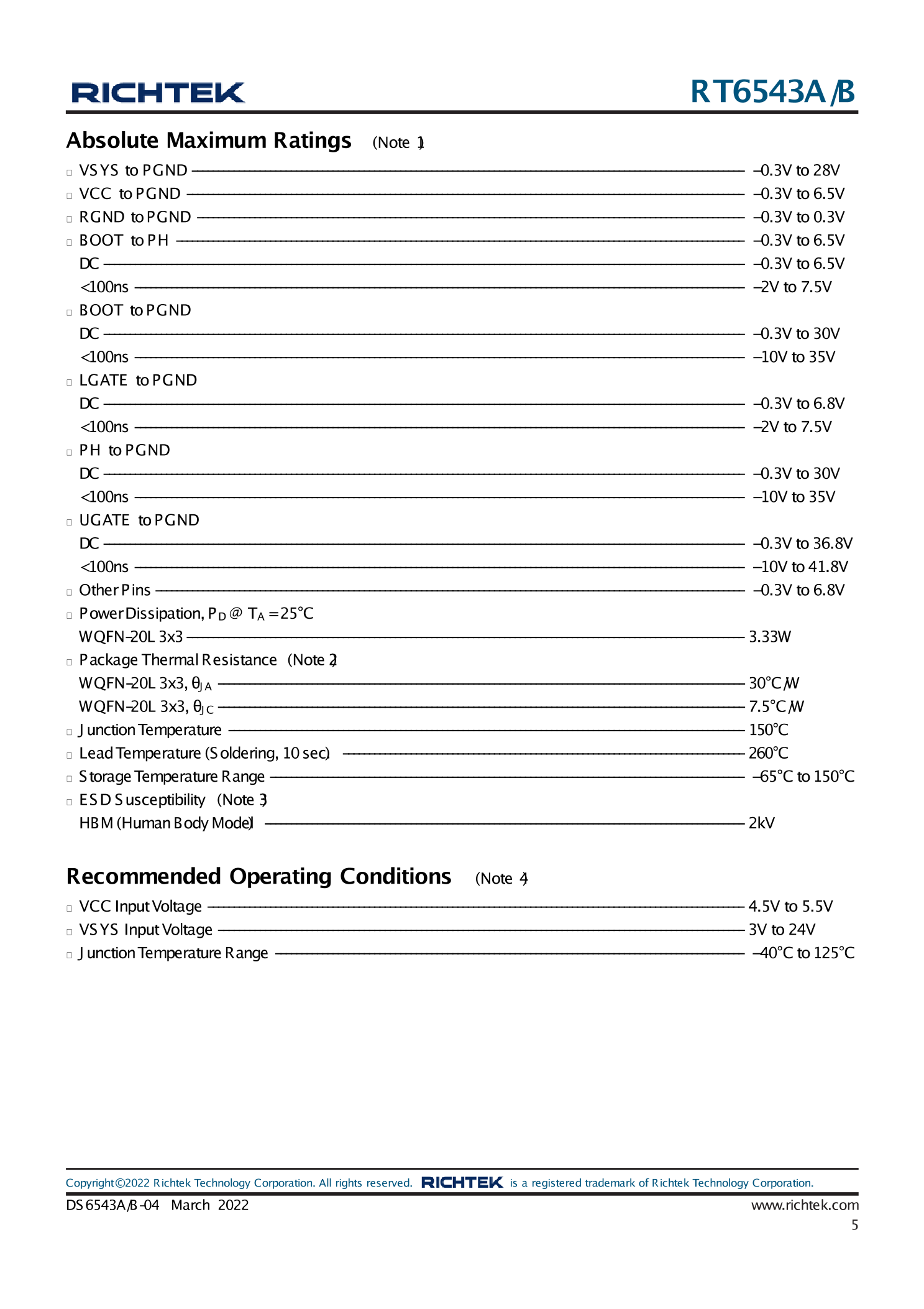 RT6543AGQW_（RICHTEK(立锜)）RT6543AGQW中文资料_价格_PDF手册-立创电子商城