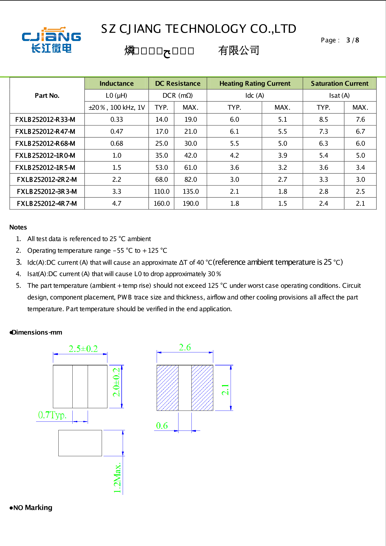 FXLB252012-2R2-M_（cjiang(长江微电)）FXLB252012-2R2-M中文资料_价格_PDF手册-立创电子商城