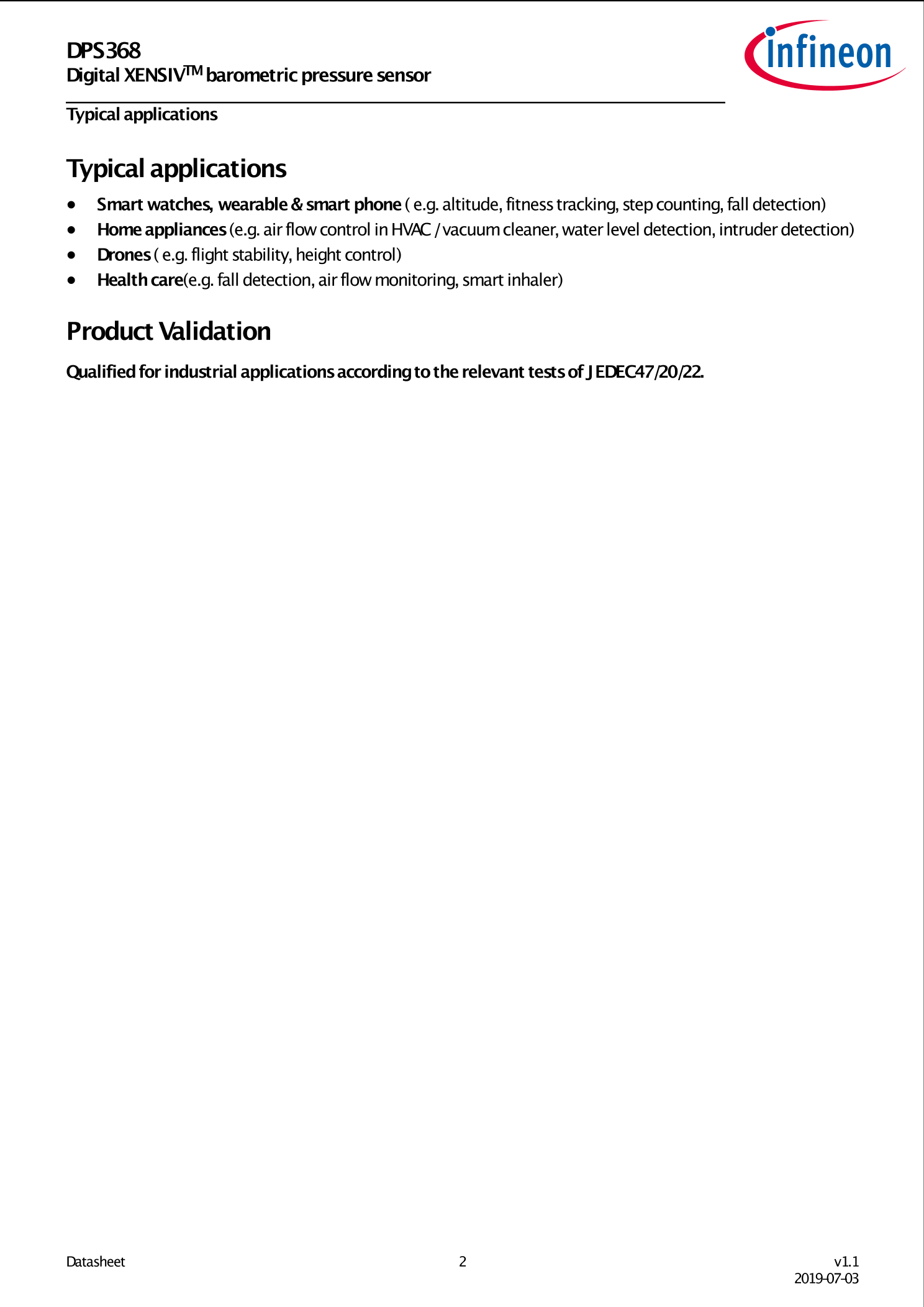 DPS368_（Infineon(英飞凌)）DPS368中文资料_价格_PDF手册-立创电子商城