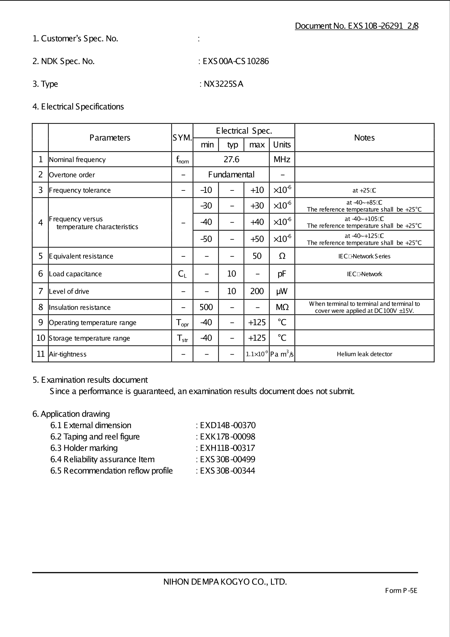 NX3225SA-27.6MHZ-EXS00A-CS10286_（NDK）NX3225SA-27.6MHZ-EXS00A-CS10286中文 ...