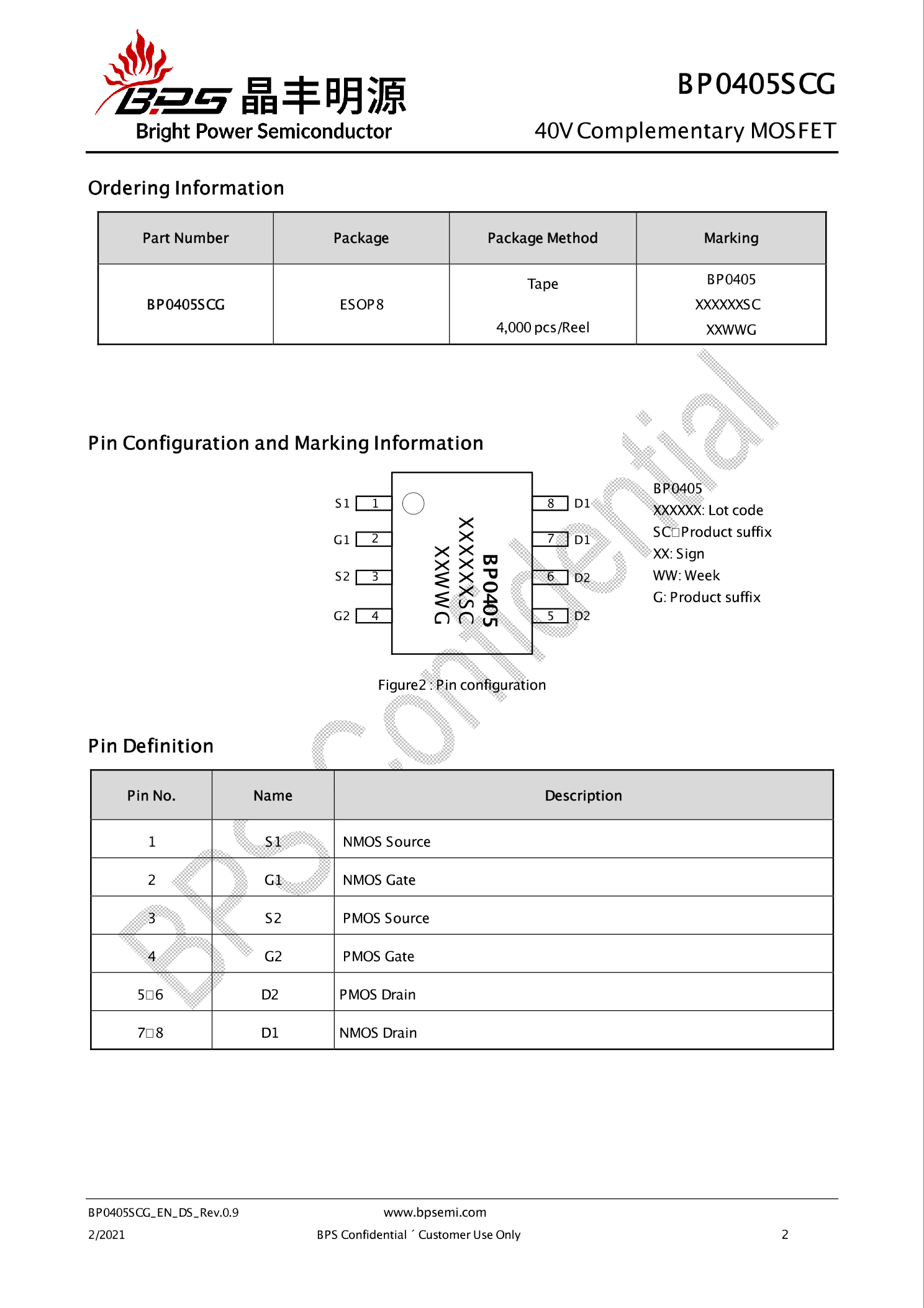 BP0405SCG_（BPS(上海晶丰明源)）BP0405SCG中文资料_价格_PDF手册-立创电子商城