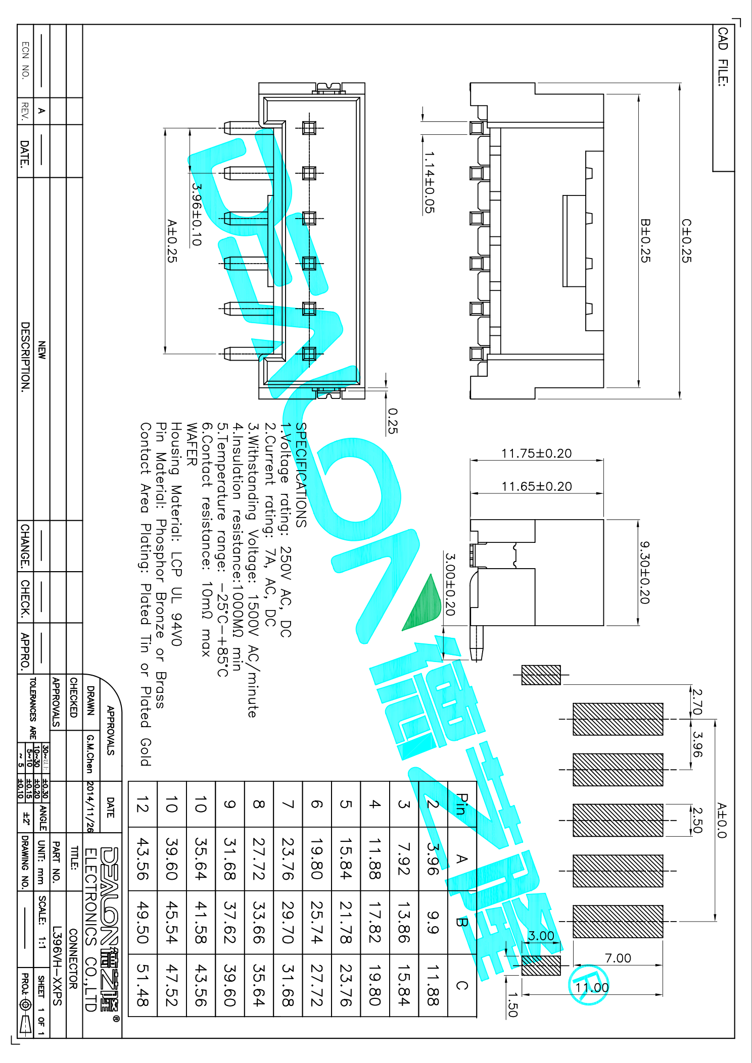 L396VH-06PS_（DEALON(德艺隆)）L396VH-06PS中文资料_价格_PDF手册-立创电子商城