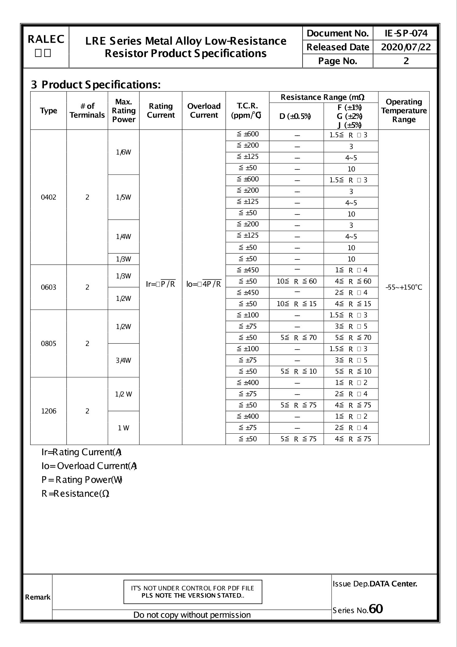 LRE0805-2CR050F5_（RALEC(旺诠)）LRE0805-2CR050F5中文资料_价格_PDF手册-立创电子商城