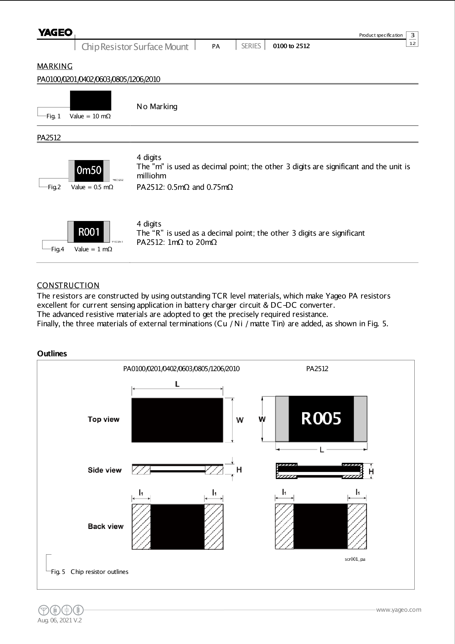 PA1206FRE470R01L_（YAGEO(国巨)）PA1206FRE470R01L中文资料_价格_PDF手册-立创电子商城
