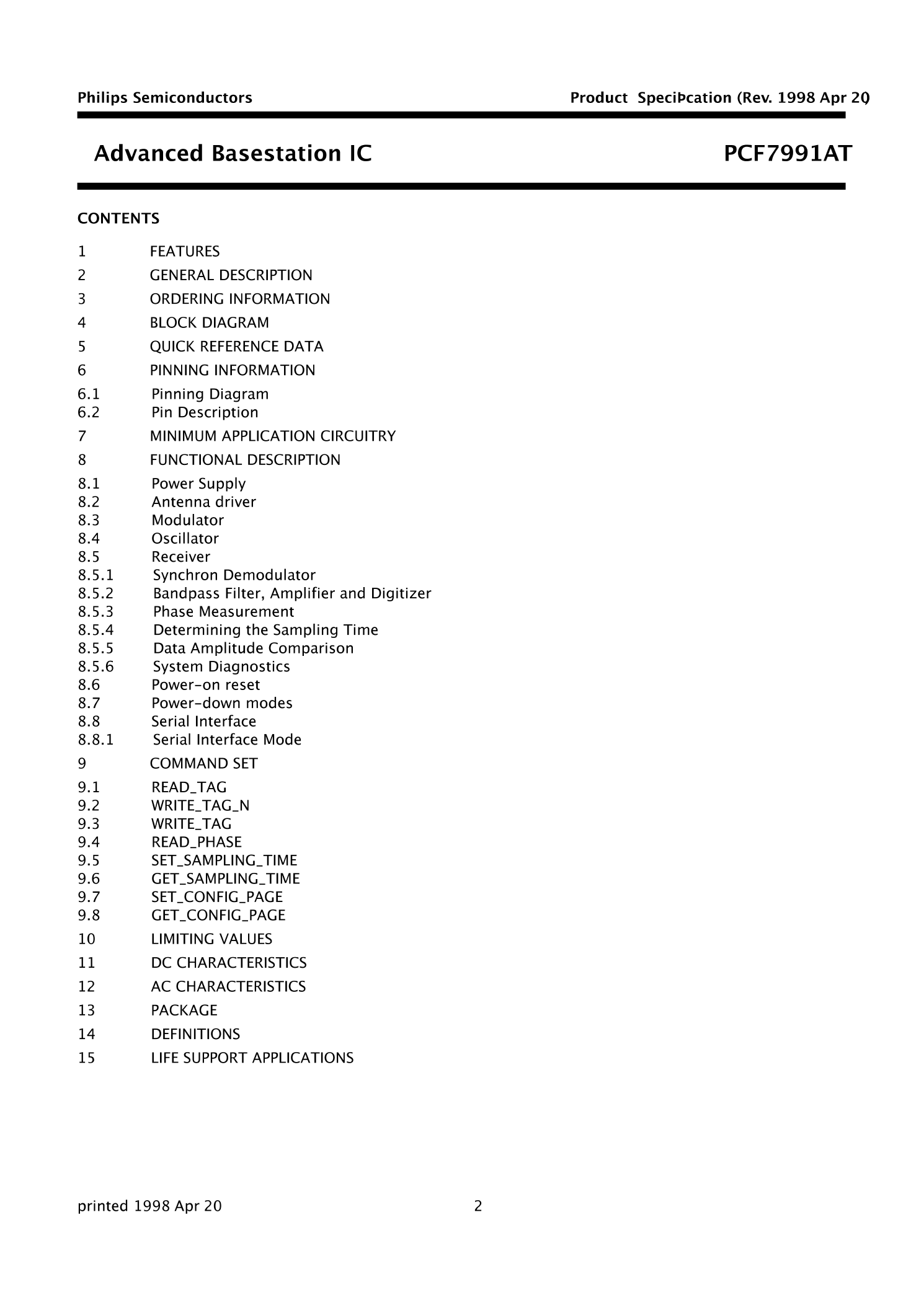 PCF7991AT/1081/M_（NXP(恩智浦)）PCF7991AT/1081/M中文资料_价格_PDF手册-立创电子商城