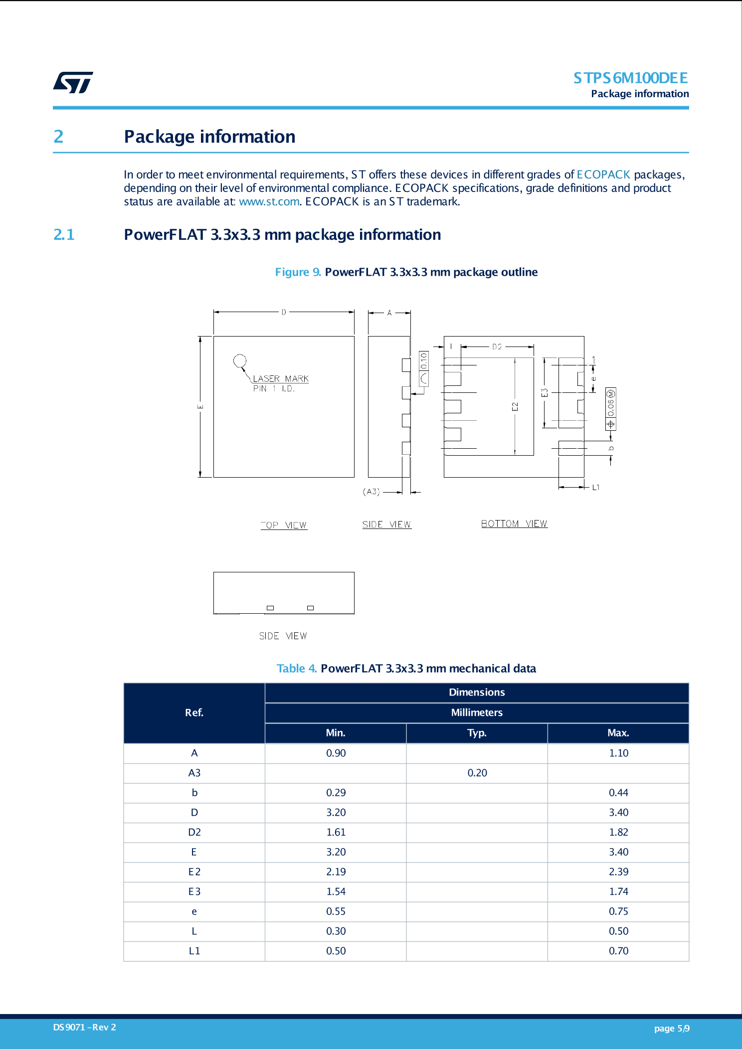 STPS6M100DEE-TR_（ST(意法半导体)）STPS6M100DEE-TR中文资料_价格_PDF手册-立创电子商城