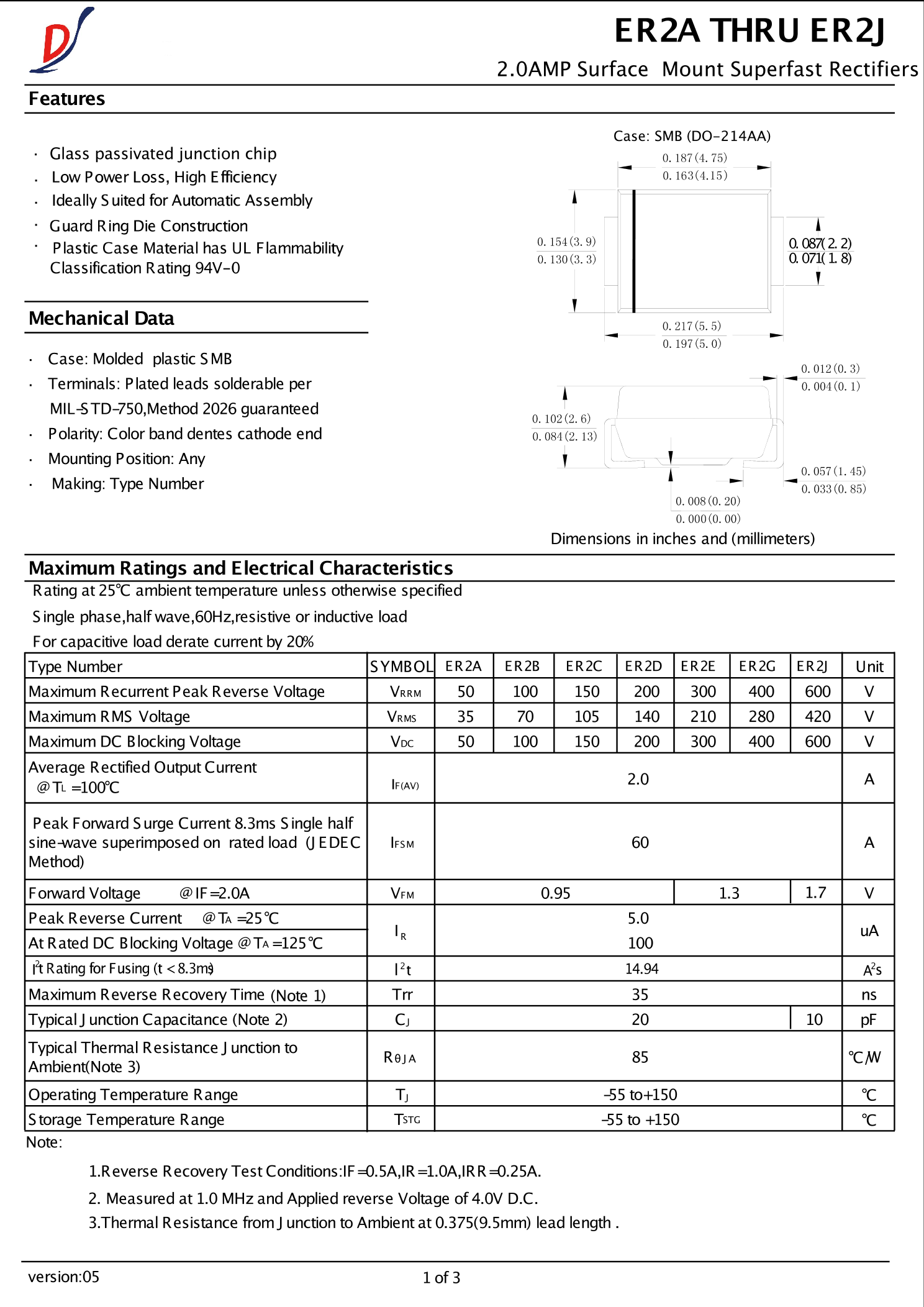 ER2J_（迪一）ER2J中文资料_价格_PDF手册-立创电子商城