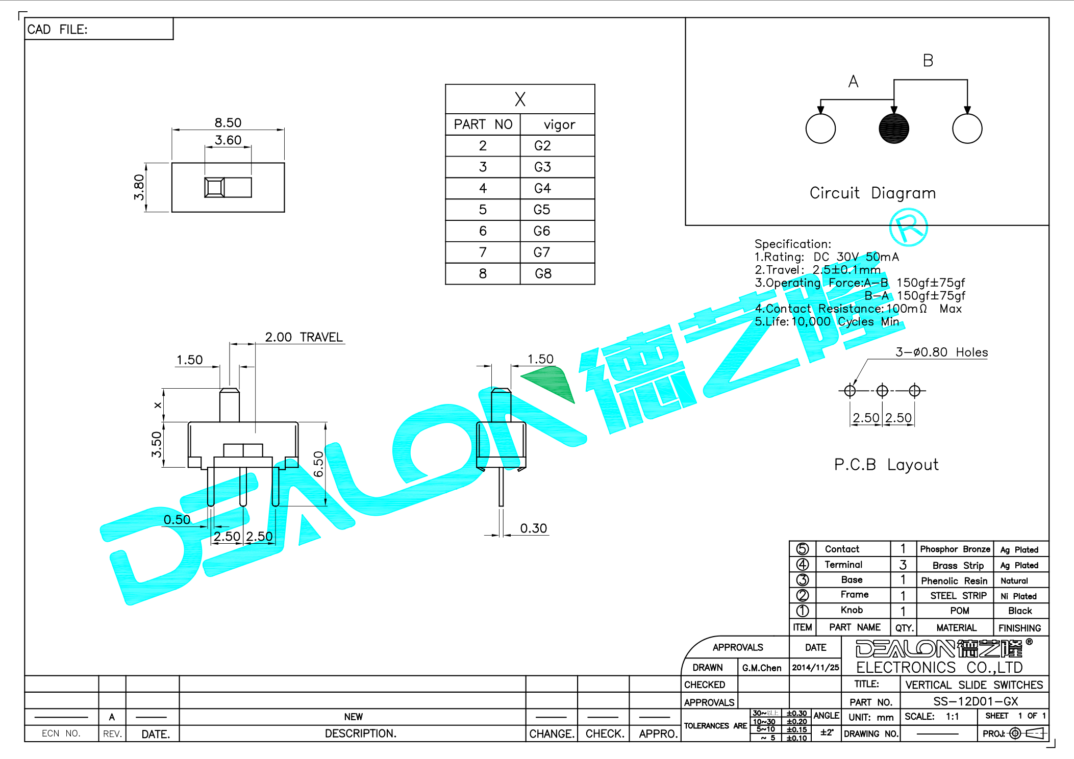 SS-12D01-G2_（DEALON(德艺隆)）SS-12D01-G2中文资料_价格_PDF手册-立创电子商城