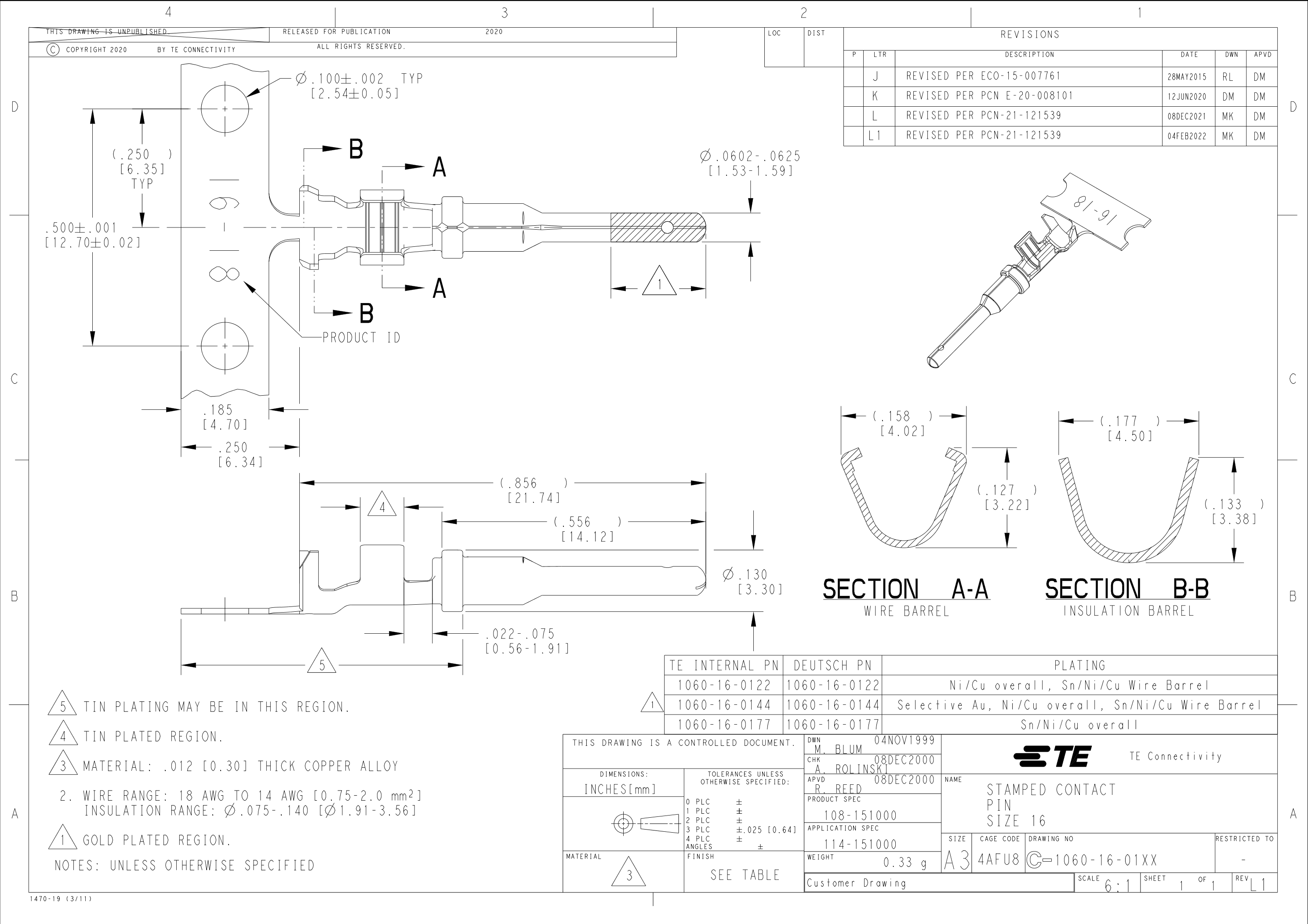 1060-16-0144_（TE Connectivity(美国泰科)）1060-16-0144中文资料_价格_PDF手册-立创电子商城