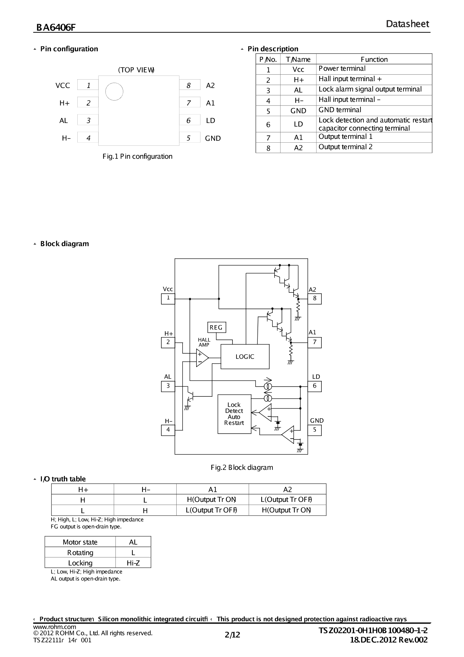 BA6406F-TGE2_（ROHM(罗姆)）BA6406F-TGE2中文资料_价格_PDF手册-立创电子商城