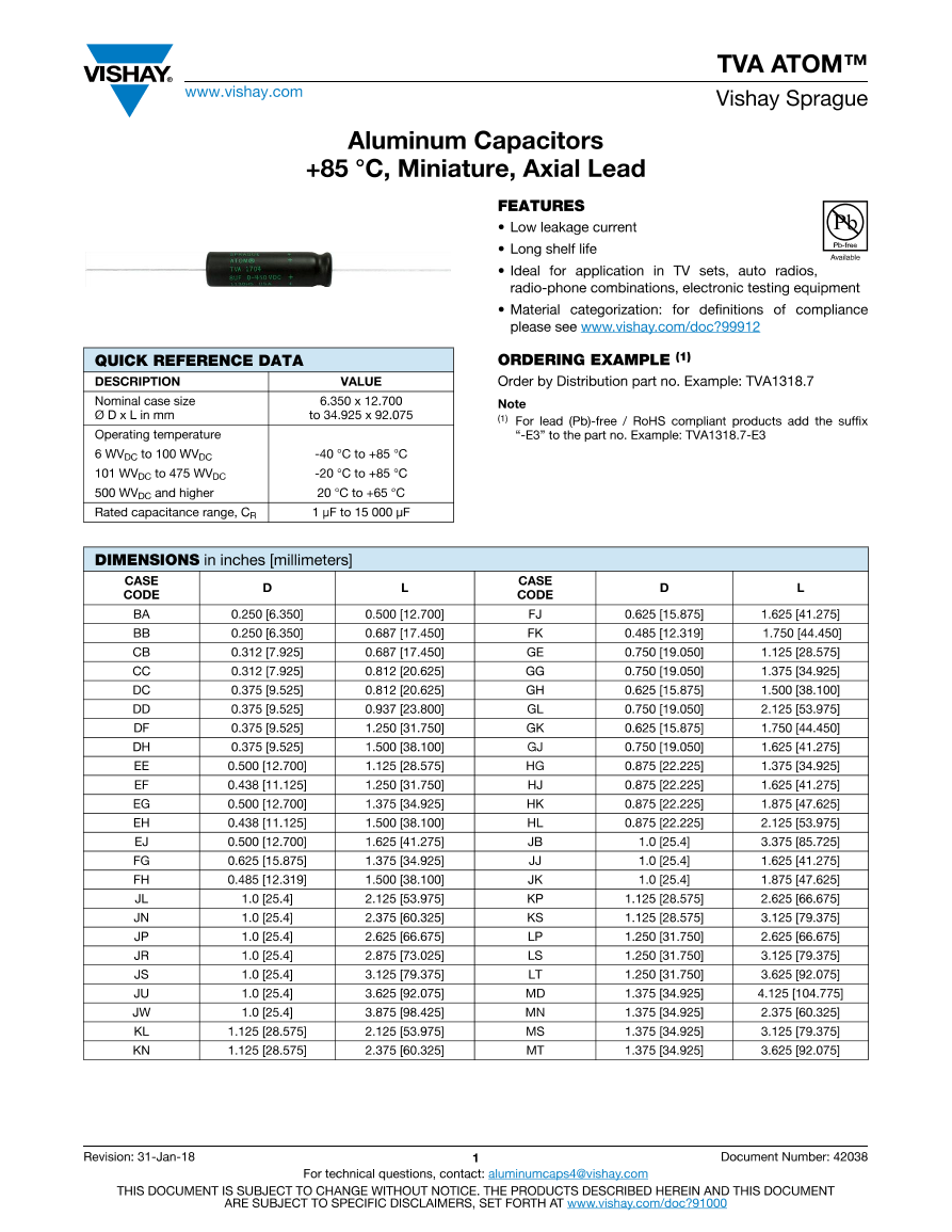 TVA1305-E3_（VISHAY(威世)）TVA1305-E3中文资料_价格_PDF手册-立创电子商城