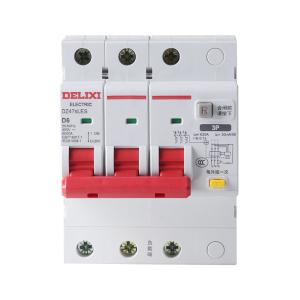 DELIXI(德力西)DZ47sLES系列小型漏电保护断路器DZ47sLES 上进线 3P D型 6A DZ47SLES3D6'【价格 采购 图片】-立创MRO工业品