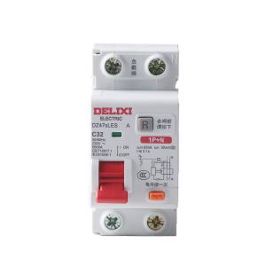 DELIXI(德力西)DZ47sLES系列小型漏电保护断路器DZ47sLES 下进线 1P+N（N极直通） C型 32A A型 DZ47SLESR1C32A【价格 采购 图片】-立创MRO工业品