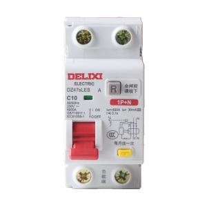 DELIXI(德力西)DZ47sLES系列小型漏电保护断路器DZ47sLES 上进线 1P+N（N极直通） C型 10A A型 DZ47SLES1C10A【价格 采购 图片】-立创MRO工业品