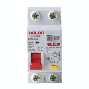 DELIXI(德力西)DZ47sLES系列小型漏电保护断路器DZ47sLES 上进线 1P+N（N极直通） C型 10A DZ47SLES1C10【价格 采购 图片】-立创MRO工业品