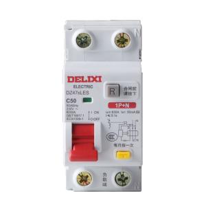 DELIXI(德力西)DZ47sLES系列小型漏电保护断路器DZ47sLES 上进线 1P+N（N极直通） C型 50A 50mA DZ47SLES1C50R50'【价格 采购 图片】-立创 ...