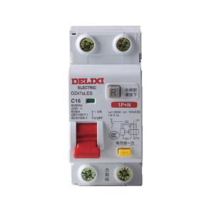 DELIXI(德力西)DZ47sLES系列小型漏电保护断路器DZ47sLES 上进线 1P+N（N极直通） C型 16A 10mA DZ47SLES1C16R10【价格 采购 图片】-立创MRO工业品