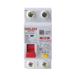 DELIXI(德力西)DZ47sLES系列小型漏电保护断路器DZ47sLES 上进线 1P+N（N极直通） D型 40A 过压 DZ47SLES1D40G'【价格 采购 图片】-立创MRO工业品