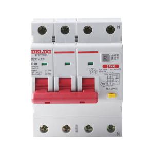 DELIXI(德力西)DZ47sLES系列小型漏电保护断路器DZ47sLES 上进线 3P+N（N极直通） D型 10A DZ47SLES6D10【价格 采购 图片】-立创MRO工业品
