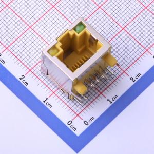 HC-RJ45-5JA-1-2-Y中文资料_最新报价_数据手册下载_HCTL(华灿天禄)-以太网连接器(RJ45 RJ11)-立创商城