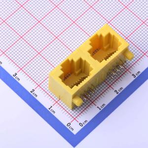 HC-RJ45-5JA-2-6-Y中文资料_最新报价_数据手册下载_HCTL(华灿天禄)-以太网连接器(RJ45 RJ11)-立创商城