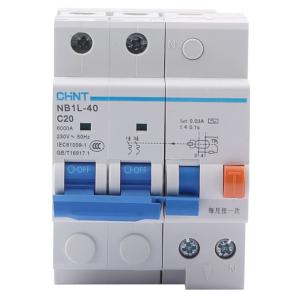 CHNT(正泰)剩余电流动作断路器NB1L-40 2P C20 30mA(R)【价格 采购 图片】-立创MRO工业品
