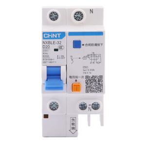 CHNT(正泰)剩余电流动作断路器NXBLE-32 1P+N D20 30mA 6kA【价格 采购 图片】-立创MRO工业品