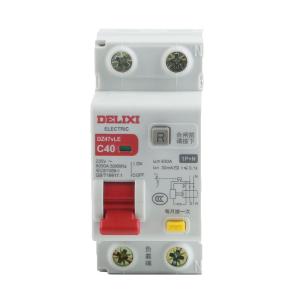 DELIXI(德力西)登峰系列 小型漏电保护断路器DZ47vLE 上进线 1P+N（N极直通） C型 40A 30mA AC型 DZ47VLE1C40【价格 采购 图片】-立创MRO工业品