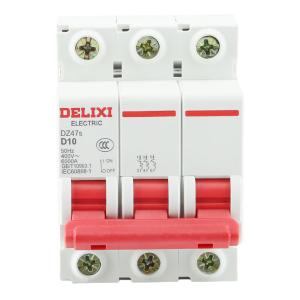 DELIXI(德力西)DZ47系列微型断路器 DZ47s D型 3P 10A 1个【价格 采购 图片】-立创MRO工业品