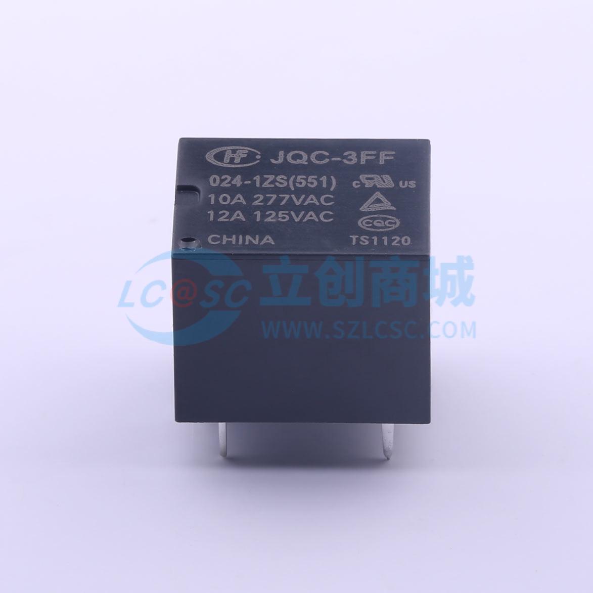 JQC-3FF/024-1ZS_HF(宏发)_JQC-3FF/024-1ZS中文资料_PDF手册_价格-立创商城