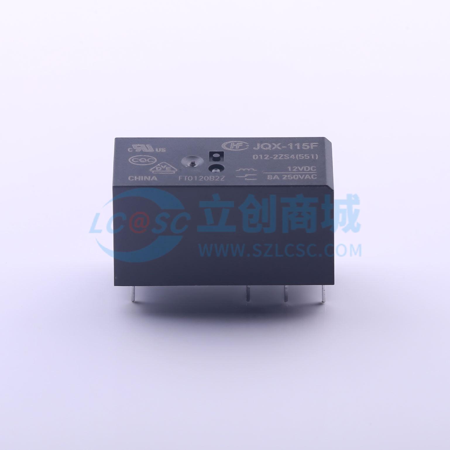 JQX-115F/012-2ZS4(551)_HF(宏发)_JQX-115F/012-2ZS4(551)中文资料_PDF手册_价格-立创商城