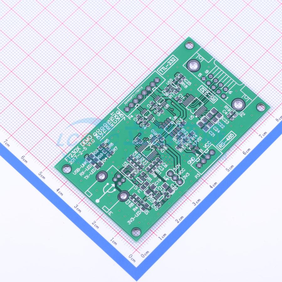 基于FT230X的USB转RS485+RS232+TTL串口的方案验证板（FT230-V1）中文资料_最新报价_数据手册下载_LC(立创 ...