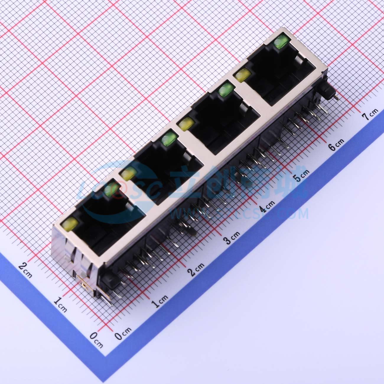 HC-RJ45-5JA-4-1中文资料_最新报价_数据手册下载_HCTL(华灿天禄)-以太网连接器(RJ45 RJ11)-立创商城