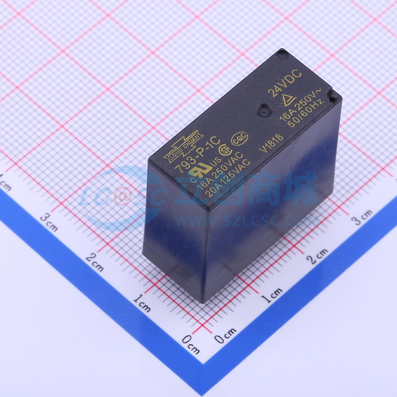 793-P-1C 24V中文资料_最新报价_数据手册下载_Song Chuan(松川)-功率继电器-立创商城