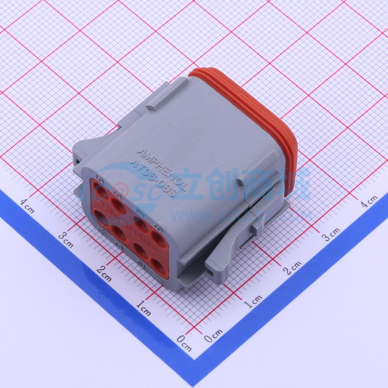 AT06-08SA中文资料_最新报价_数据手册下载_Amphenol-胶壳(线对板/线对线)-立创商城