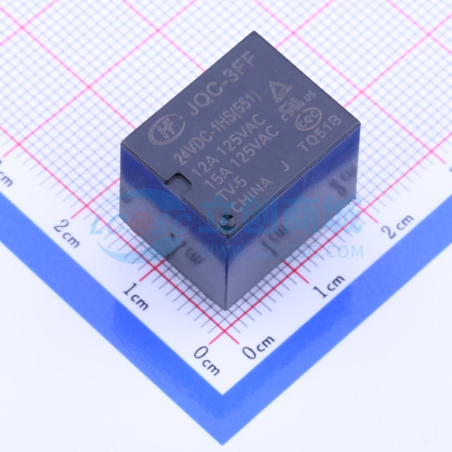 JQC-3FF/24VDC-1HS(551)中文资料_最新报价_数据手册下载_HF(宏发)-功率继电器-立创商城