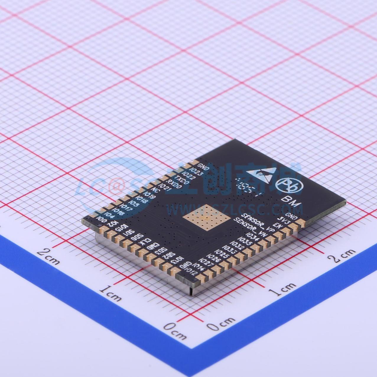 Esp32 Wroom 32 Espressif 乐鑫 实物图 Pcb引脚图 焊盘图 立创商城一站式电子元器件采购自营商城 嘉立创电子商城