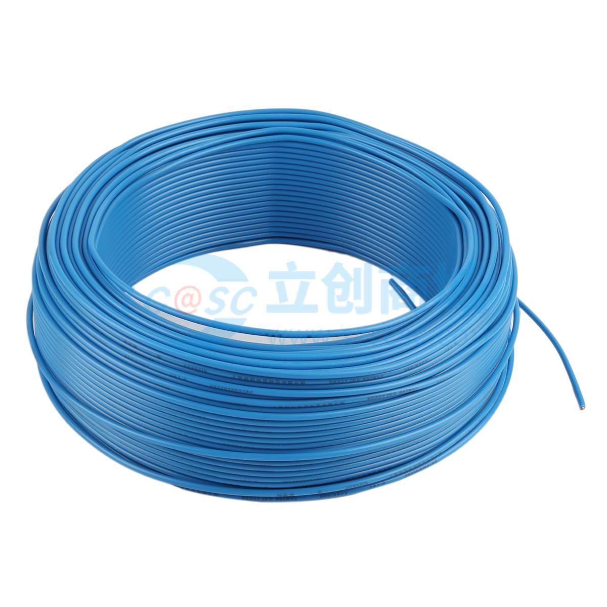 QIFAN(起帆)电缆 60227 IEC 05(BV)300/500V 1平方单股铜芯国标硬线 蓝色 100米【价格 采购 图片】-立创MRO工业品