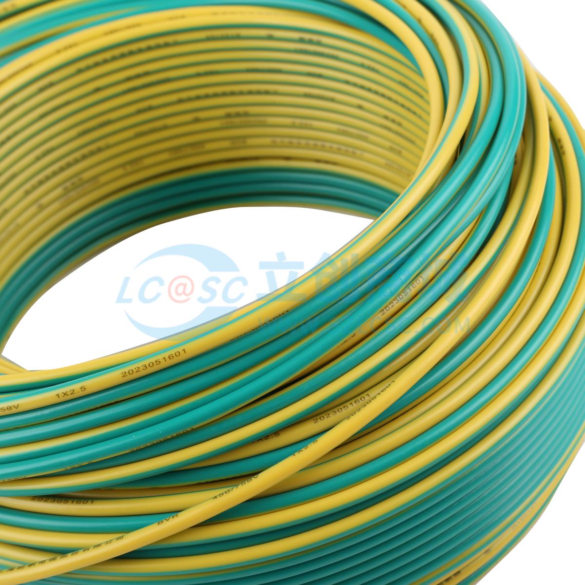 QIFAN(起帆)电缆 BVR 450/750V 1*2.5平方多股铜芯软线 黄绿双色100米'【价格 采购 图片】-立创MRO工业品