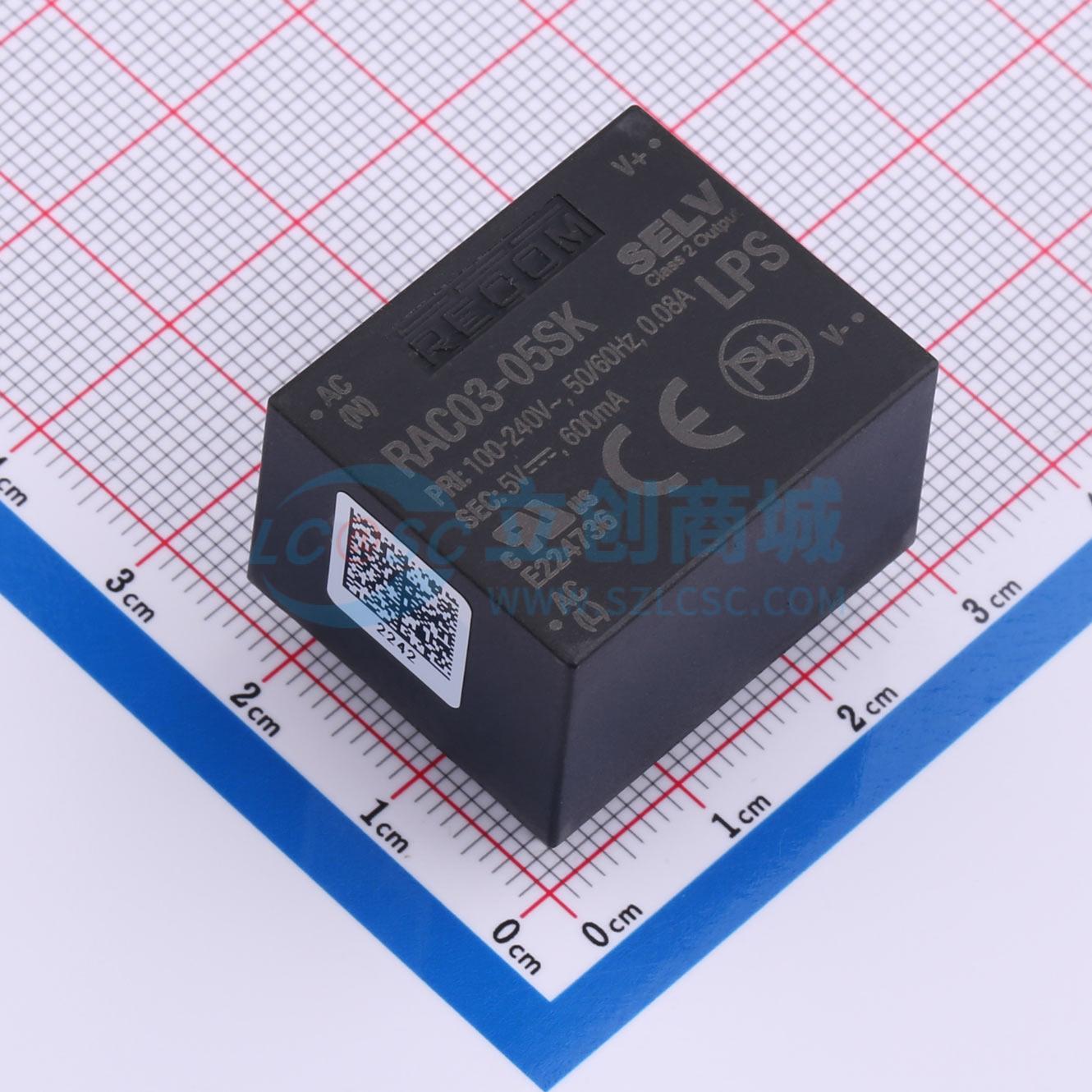 RAC03-05SK中文资料_最新报价_数据手册下载_Recom Power-AC-DC电源模块-立创商城