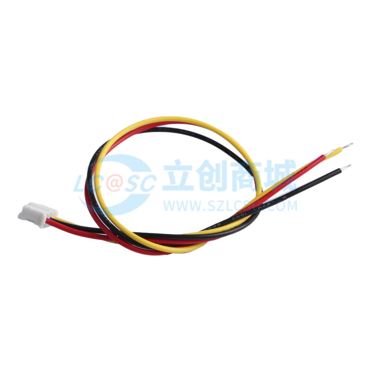 端子排线 系列：PH2.0 3PIN UL1007 26# 200MM 单端镀锡3MM 红黑黄【价格 采购 图片】-立创MRO工业品