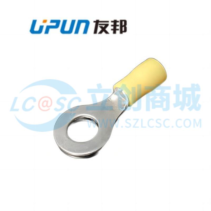 UPUN(友邦) RV系列圆形预绝缘端头 RV5.5-6 黄色 500只/袋【价格 采购 图片】-立创MRO工业品